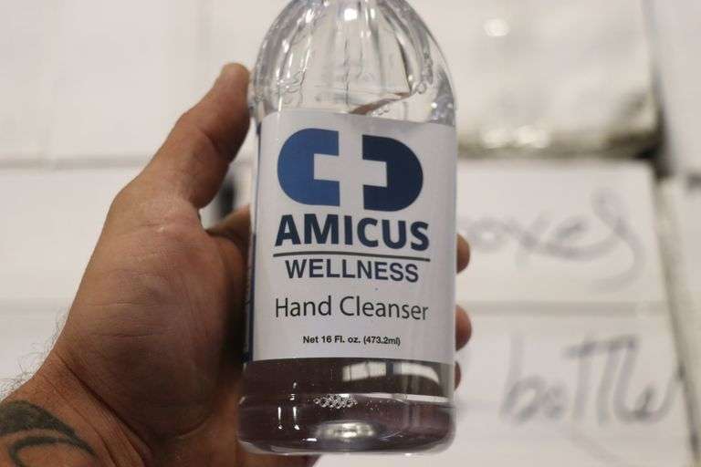 34 Boxes Amicus Wellness Hand sanitizer - Lawler Auction Company