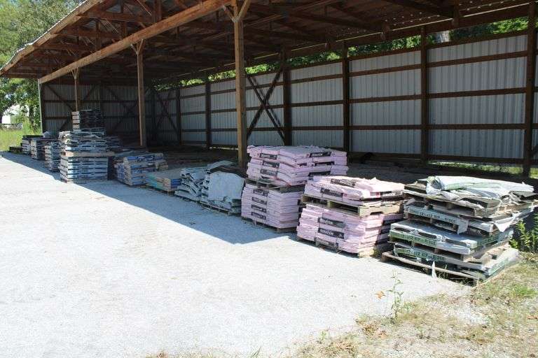 PARTIAL PALLETS OF MISC. ROOFING MATERIALS AS PHOTOGRAPHED - Lawler ...