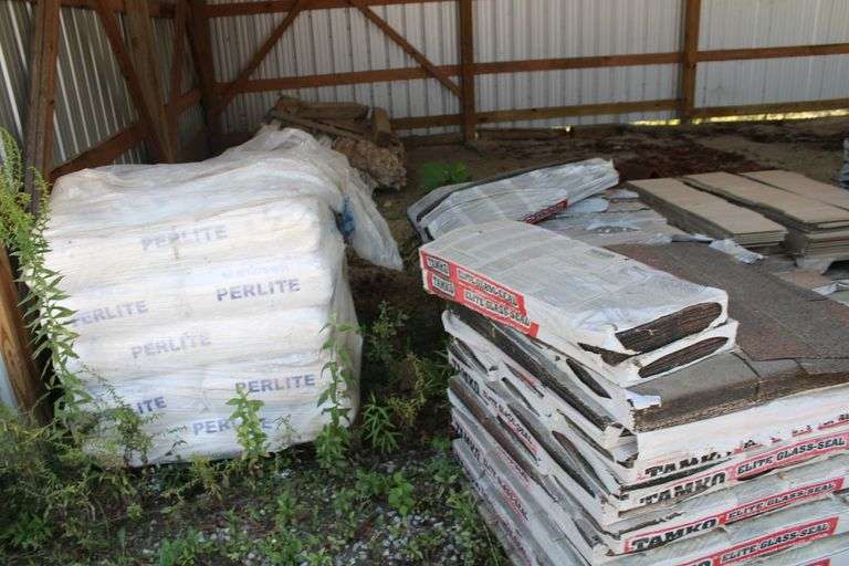 PARTIAL PALLETS OF MISC. ROOFING MATERIALS AS PHOTOGRAPHED - Lawler ...