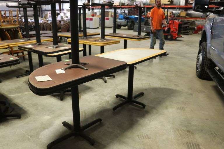 3 HALF OVAL TABLES - Lawler Auction Company
