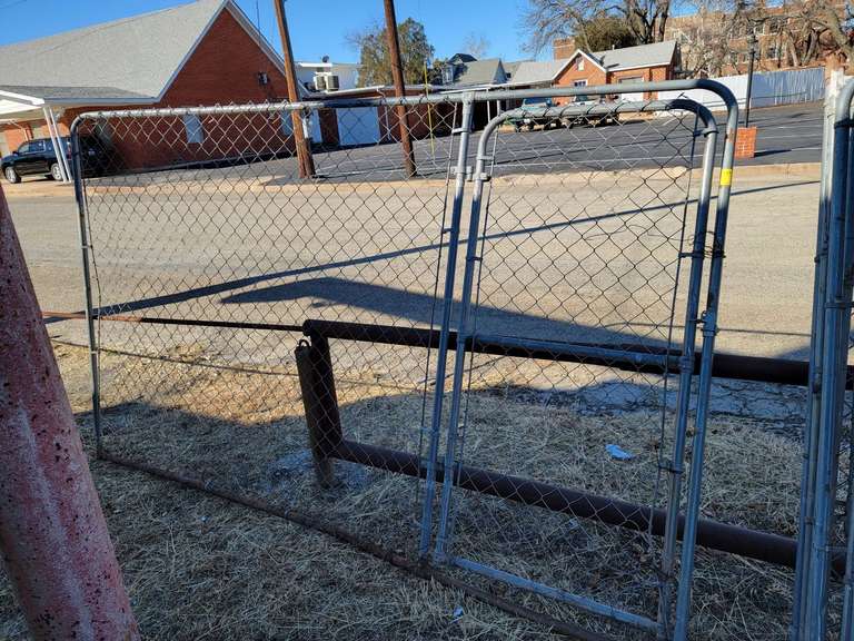 Cyclone Fence Panel with Gate - Leap Auctions, LLC
