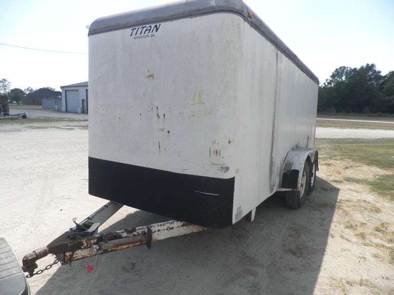 2000 Titan Enclosed trailer - Leap Auctions, LLC