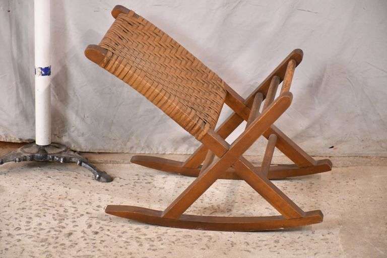 Early rocking gout stool; 1052-152 - R.H. Lee & Co. Auctioneers