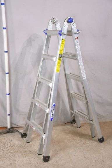 Aluminum folding A frame extension ladder; 896-111 - R.H. Lee & Co ...