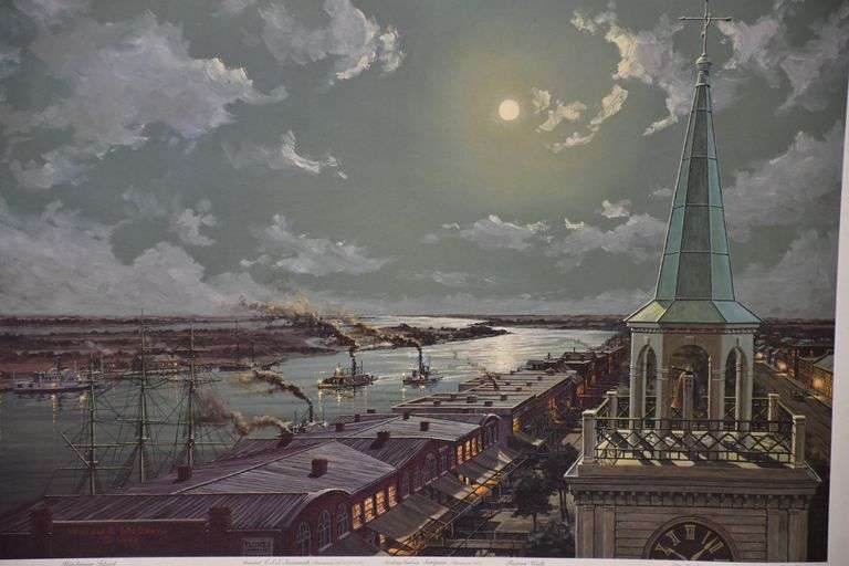 Signed limited edition unframed print "Evening in Savannah, 1864" by ...