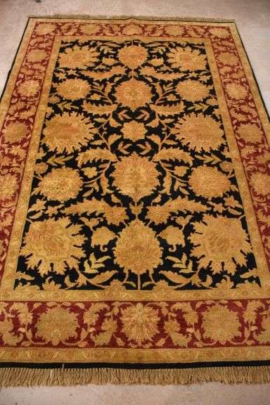 6x9 hand knotted Jaipur rug; 40-49077 - R.H. Lee & Co. Auctioneers