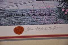 Framed signed limited edition print "Rutledge Avenue on Colonial Lake ...