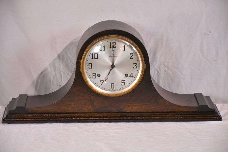 Waterbury tambour mantle clock; 1120-154 - R.H. Lee & Co. Auctioneers