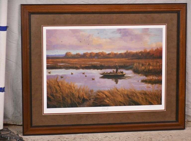 Large signed limited edition framed print "Pickin' Up" by Paco Young ...