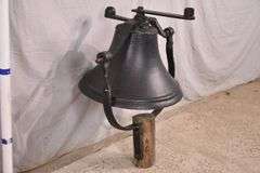 Large iron bell; 13024-243 - R.H. Lee & Co. Auctioneers