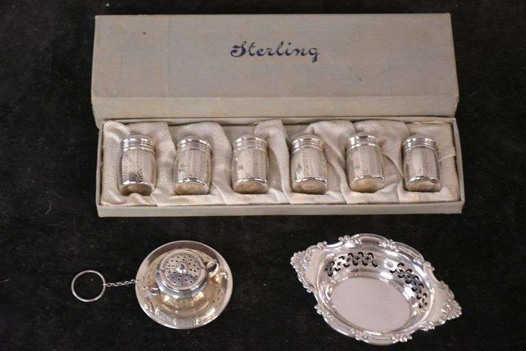 Group of misc. sterling silver items; 869-084,085,086 - R.H. Lee & Co ...