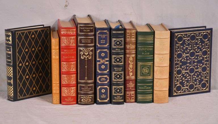 Group of 10 limited edition literary classic books with decorative ...