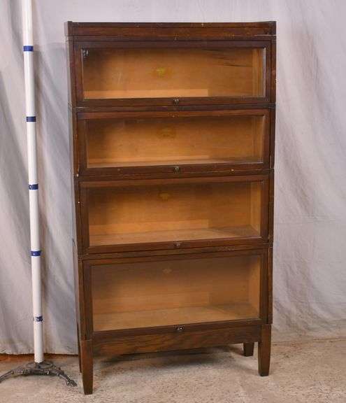 Macey 4 stack barrister bookcase; 55-8934 - R.H. Lee & Co. Auctioneers