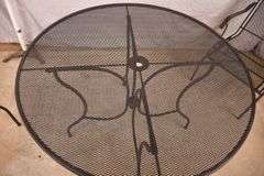 Plantation Patterns wrought iron 5 piece patio set; 37-1696 - R.H. Lee ...