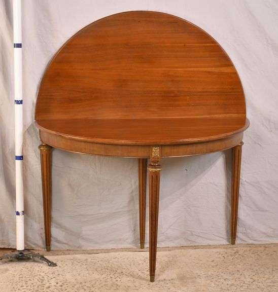 Half-round flip-top table with fluted legs; 119-219 - R.H. Lee & Co ...