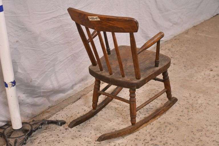 Early child's size rocking chair; 14223-017 - R.H. Lee & Co. Auctioneers