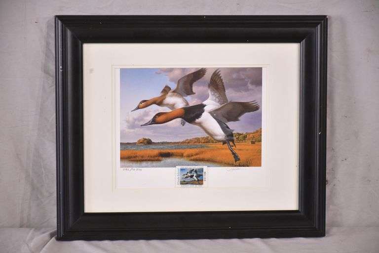Signed limited edition 1989 Rhode Island 1st of State duck stamp print ...