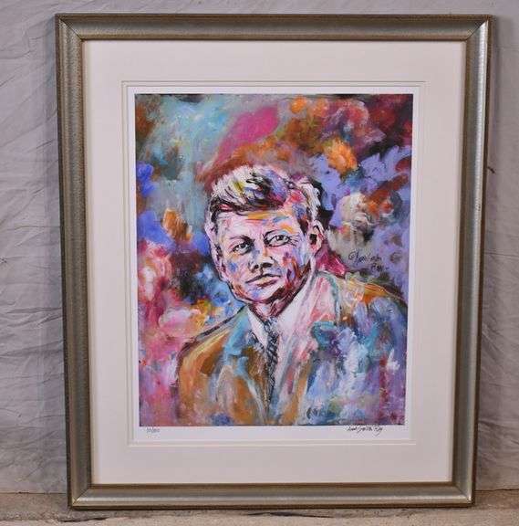 Large signed limited edition print of John F. Kennedy by Anna Sandhu ...