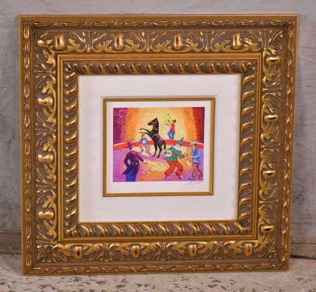 Small signed limited edition framed Printer's Proof print "Le Cheval de ...