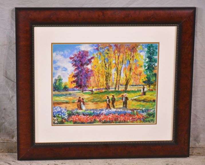 Signed limited edition framed Artist Proof serigraph print "Melancholy ...