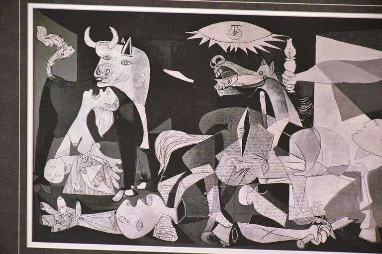 Large framed print "Guernica" by Pablo Picasso; 975-1146 - R.H. Lee ...