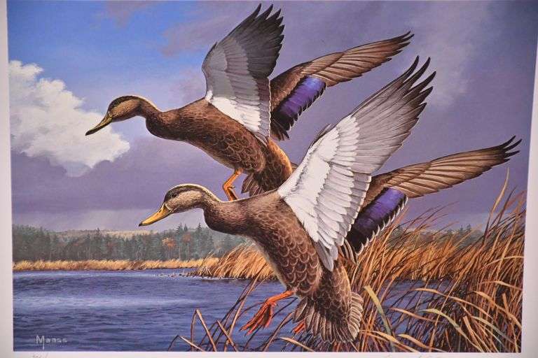Signed limited edition 1984 First of State Maine duck stamp print ...