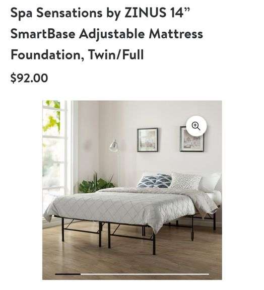 Zinus Twin/Full 14" Platform Bed Frame - Lexington Online Auction