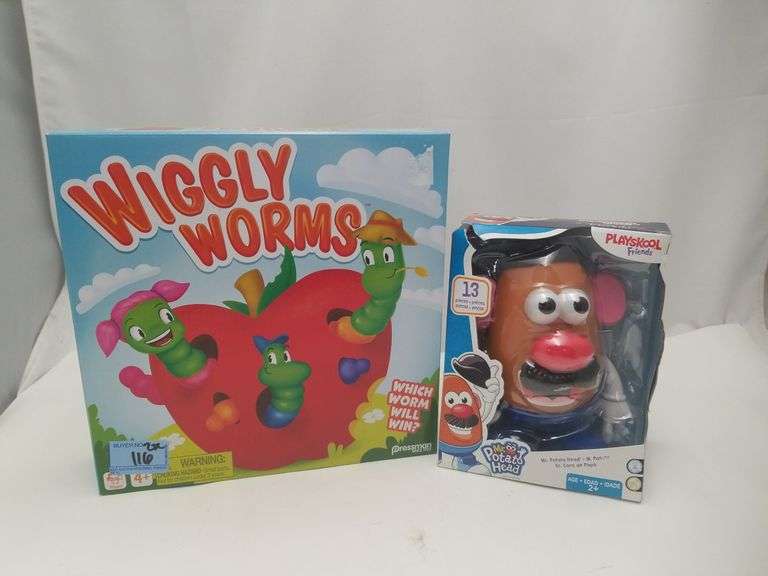 Wiggly Worms Game & Mr Potato Head - Lexington Online Auction