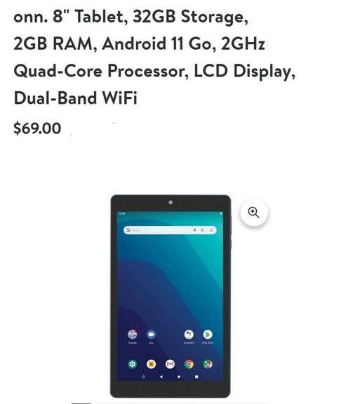 Onn Surf 8" Tablet Gen 2 New in Box - Lexington Online Auction