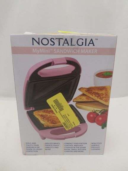 Nostalgia MyMini Sandwich Maker - Lexington Online Auction