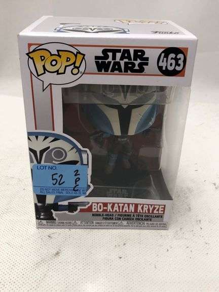 2 POP Figures Bo-Katan Kryze & Darkseid - Lexington Online Auction