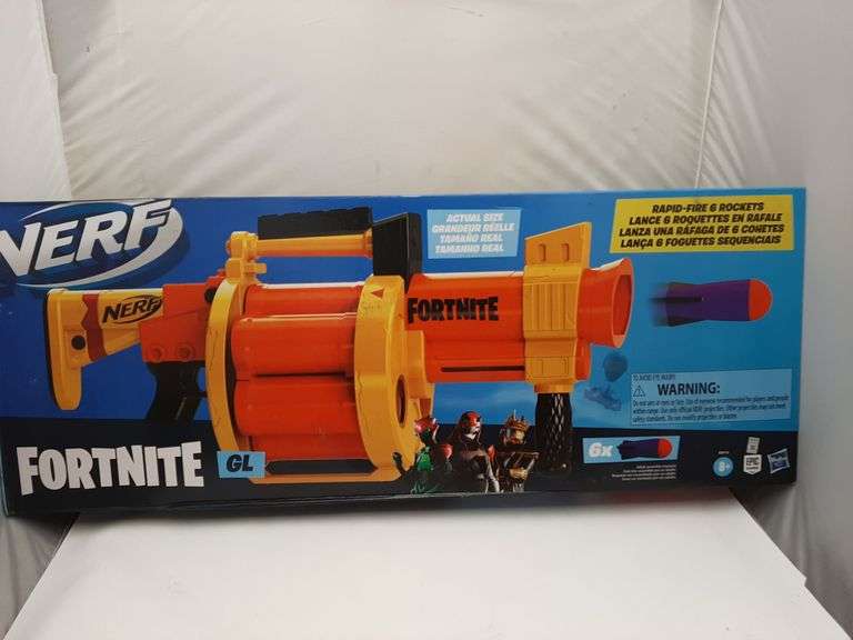Nerf Fortnite GL Blaster with 6 Darts - Lexington Online Auction