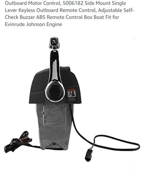 Outboard Motor Control, 5006182 Side Mount Single Lever Keyless ...