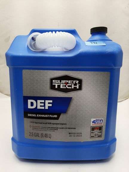 Super Tech DEF Diesel Exhaust Fluid 2.5gal - Lexington Online Auction