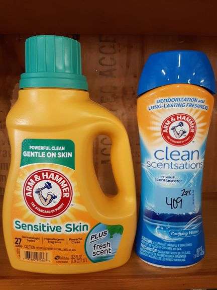 Arm & Hammer Senitive Skit Laundry Detergent 36.5oz & Clean ...