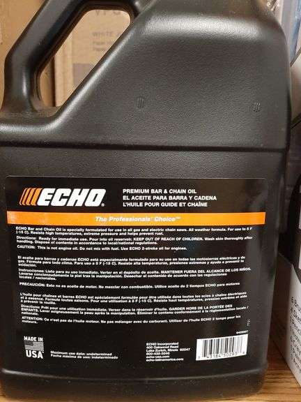 Echo Premium Bar & Chain Oil 1gal - Lexington Online Auction