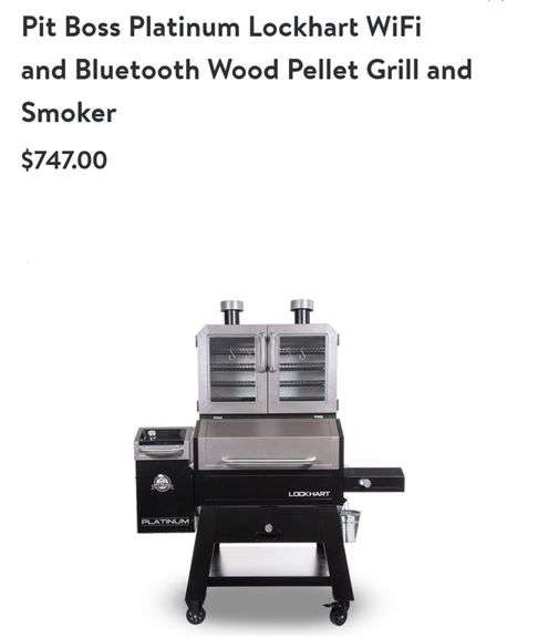 Pit Boss Platinum Lockhart Wood Pellet & Smoker Combo - Lexington ...