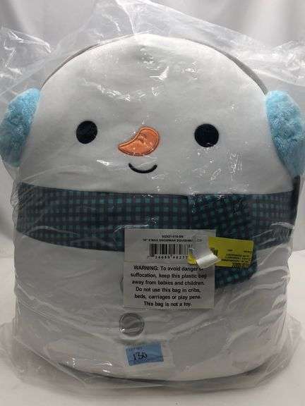 16” snowman Squishmallow - Lexington Online Auction