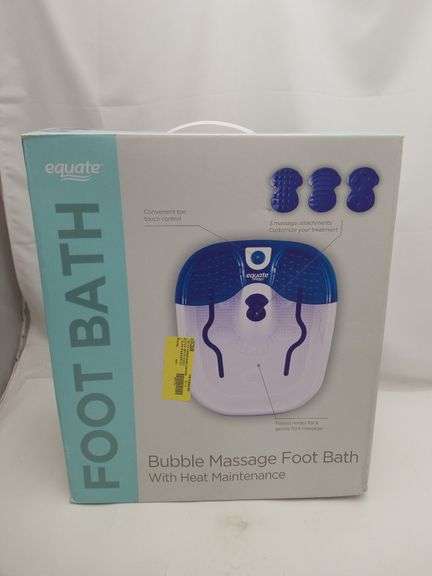 Equate Footbath Bubblr Massage Foot Bath - Lexington Online Auction