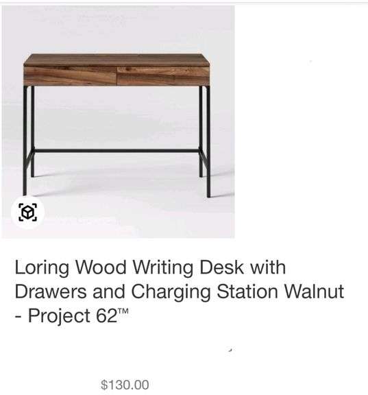 Project 62 Loring Walnut Finish Writing Desk - Lexington Online Auction