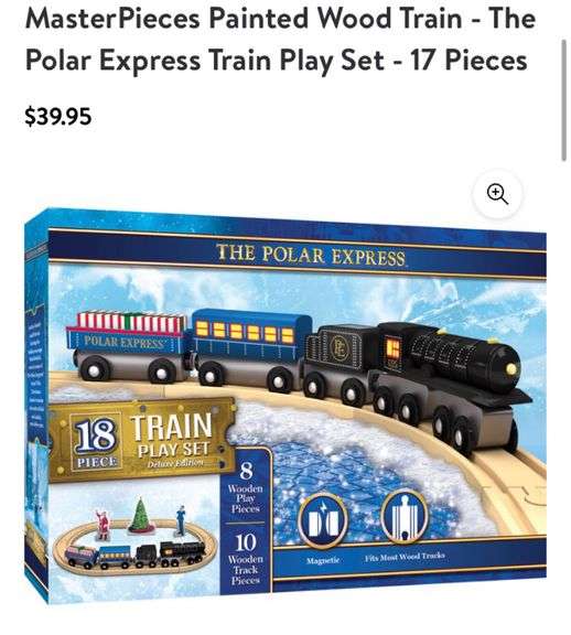 Polar Express wood train play set - Lexington Online Auction