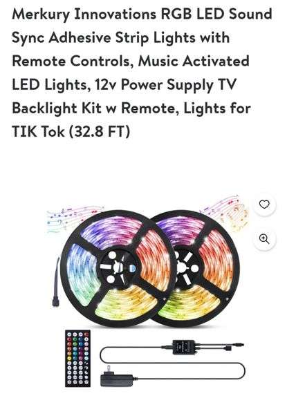 Merkury LED Sound Sync Adhesive Strip Lights - Lexington Online Auction