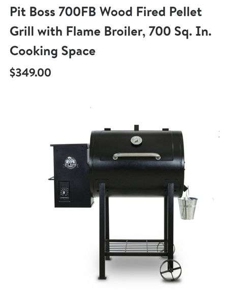 Pit Boss 700FB Wood Fired Pellet Grill with Flame Broiler 700sq in ...