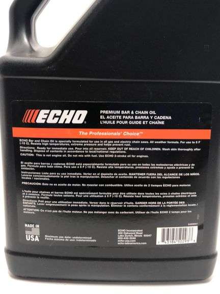 Echo Premium Bar & Chain Oil 1 Gallon - Lexington Online Auction