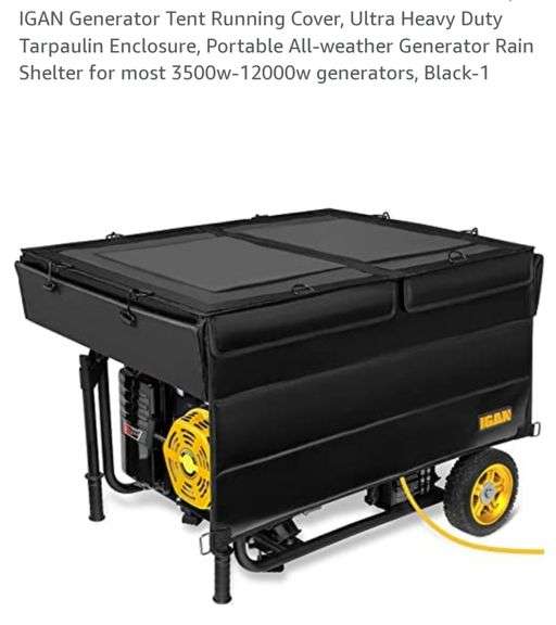 IGAN Generator Tent Running Cover, Ultra Heavy Duty Tarpaulin Enclosure ...