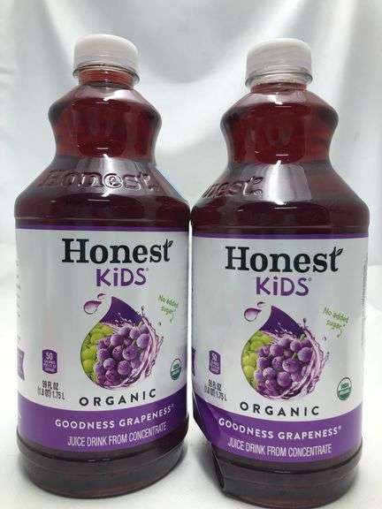 2 Honest Kid’s Goodness Grape Juice Expired Jan 30, 2023 - Lexington ...