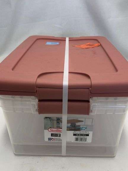 2 Sterilite Latching Storage Containers 15qt - Lexington Online Auction
