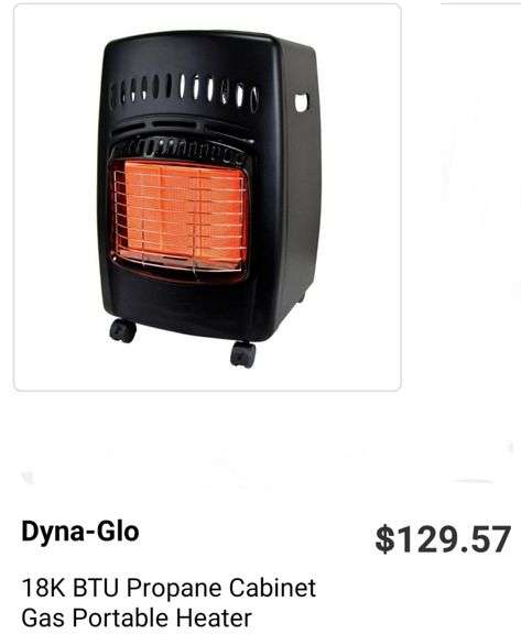 Dyno Glo 18k BTU Propane Cabinet Gas Portable Heater - Lexington Online ...