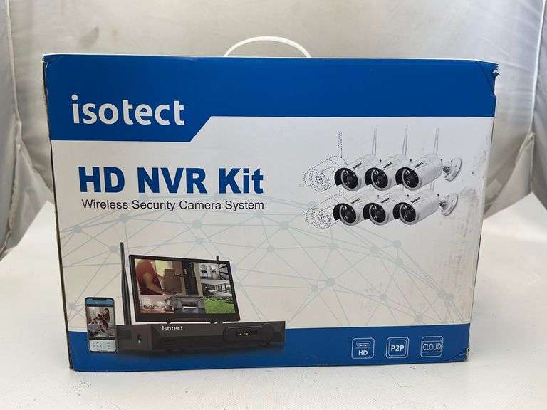 Isotect HD wireless security camera system with 11.6” monitor and six ...
