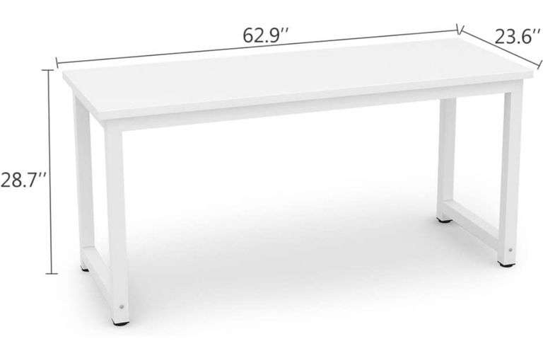 Tribesigns Computer Desk, 63 inch Large Office Desk Computer Table ...